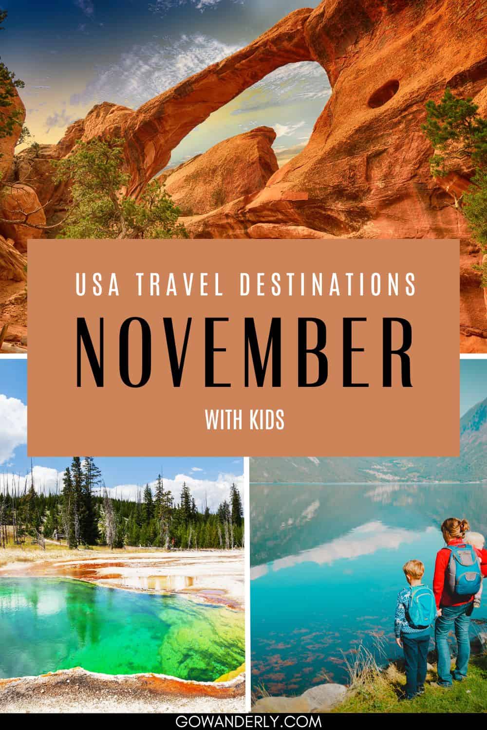 15 Best USA Places to Travel in November with Kids (2026)